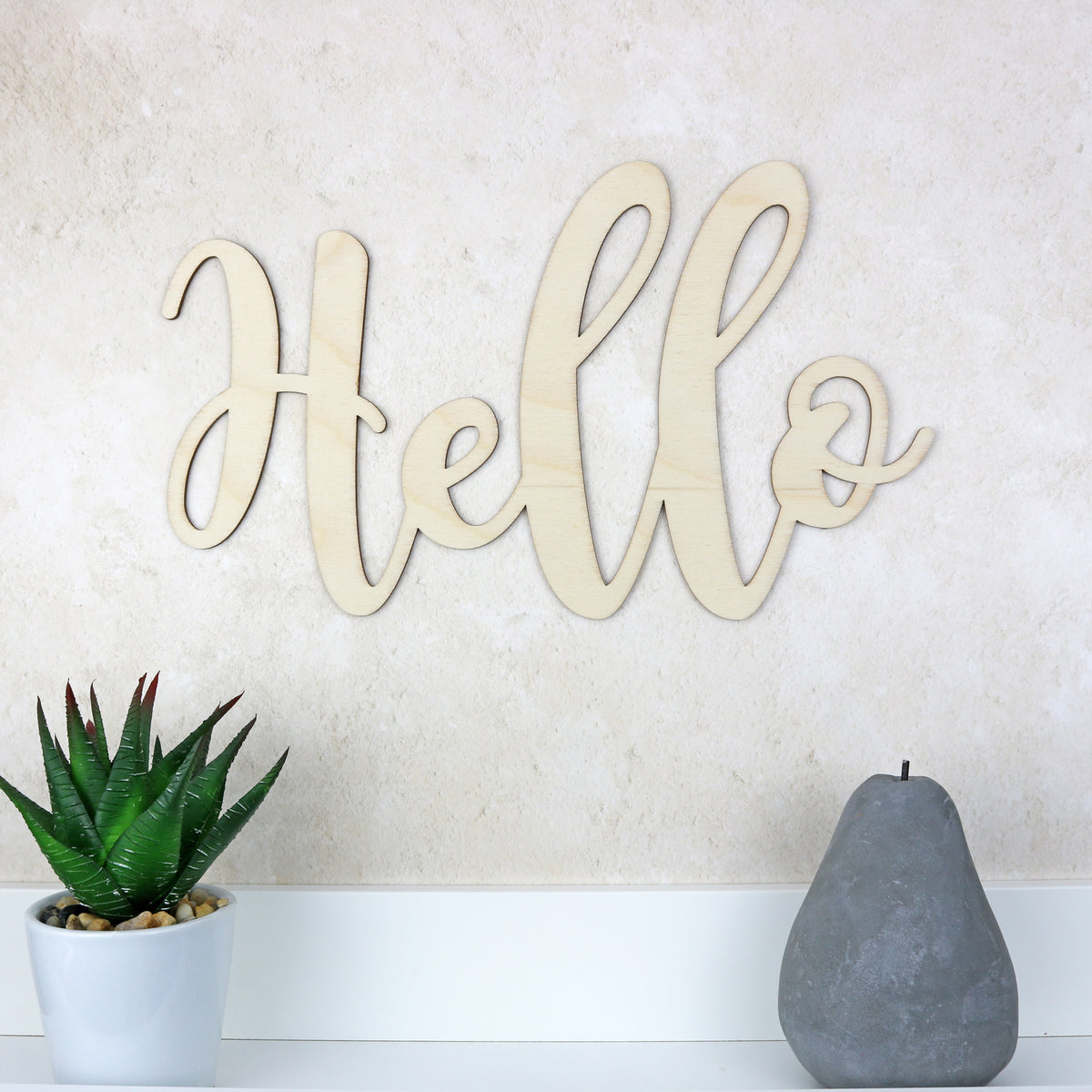Wooden Word Sign - Hello– Hunter & Lola